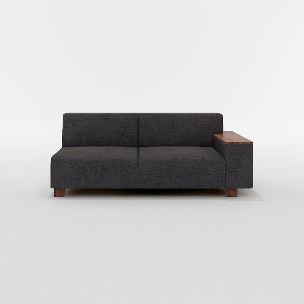 FLANNEL SOFA BRICK 2.5P SOFA ONE ARM Left Type 木肘 Left(ウォールナット) 木脚(ウォールナット) / フランネルソファ ...