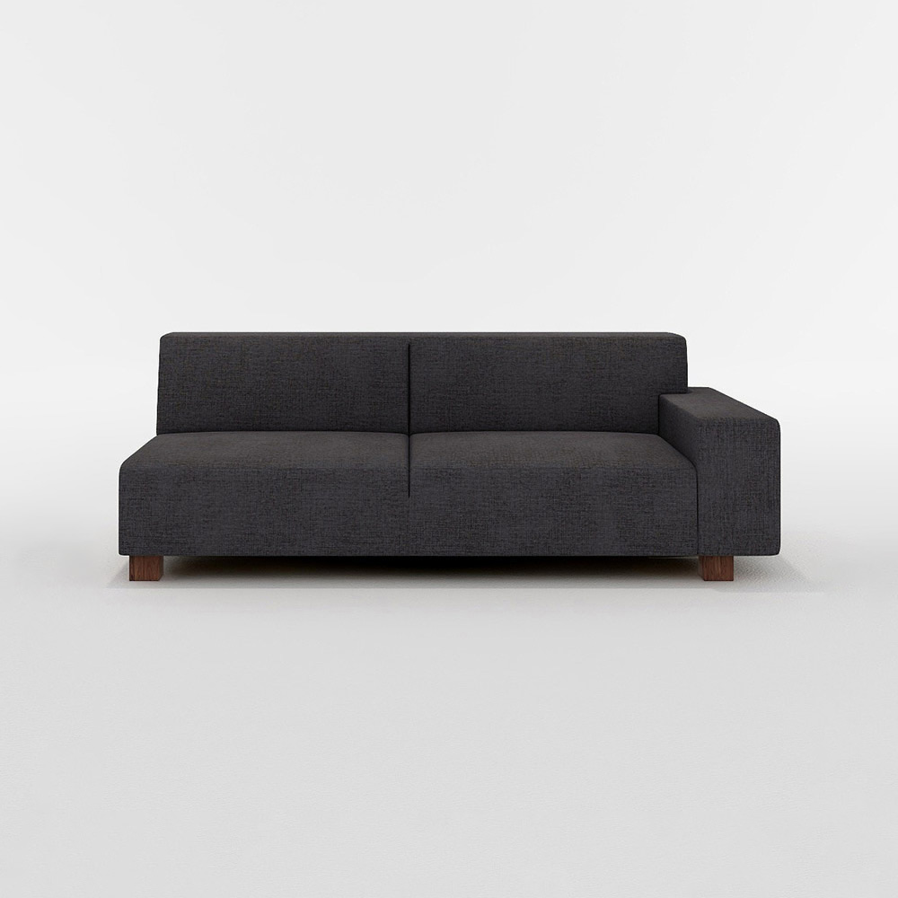 FLANNEL SOFA BRICK 3P SOFA ONE ARM Left Type 木脚(ウォールナット) / フランネルソファ | 家具・家電のサブスク通販【subsclife (サブ ...