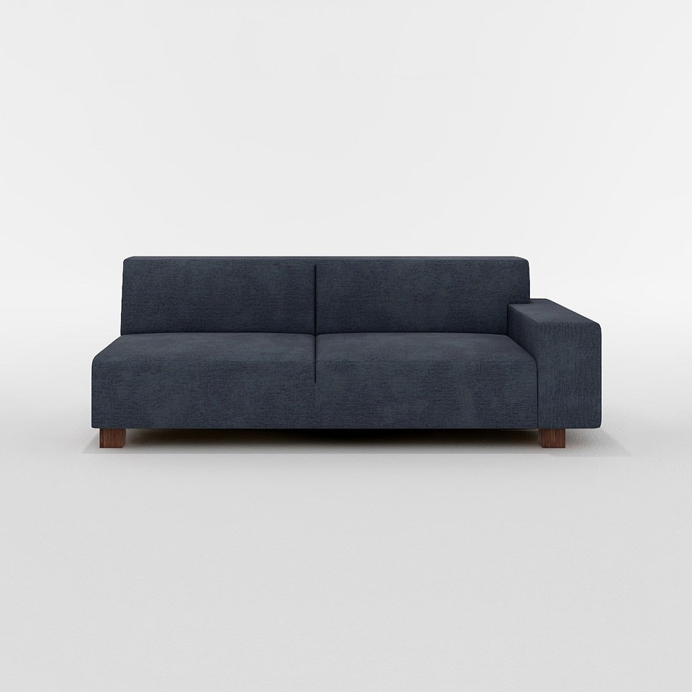 FLANNEL SOFA BRICK 3P SOFA ONE ARM Left Type 木脚(ウォールナット) / フランネルソファ | subsclife (サブスクライフ)