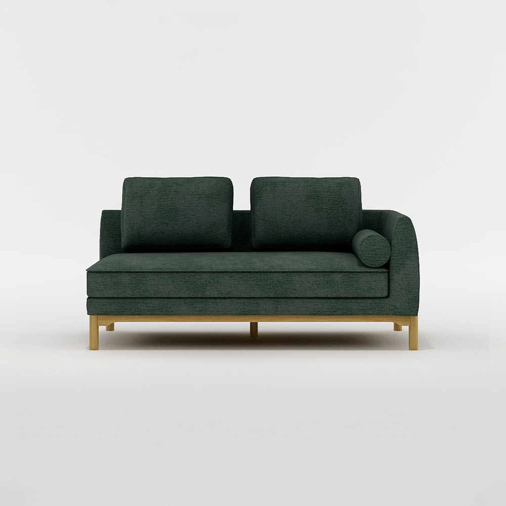 FLANNEL SOFA VESEL 2.5P SOFA ONE ARM Left Type 木脚(オーク) ボルスタークッション有り / フランネルソファ | subsclife (サブスクライフ)