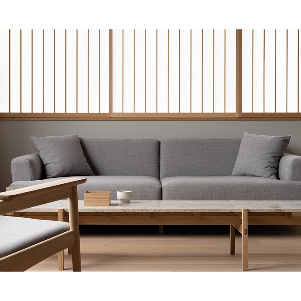 Karimoku Case A-S01 2.5seater PURE OAK_STEELCUT TRIO 3 / カリモクケース | subsclife (サブスクライフ)